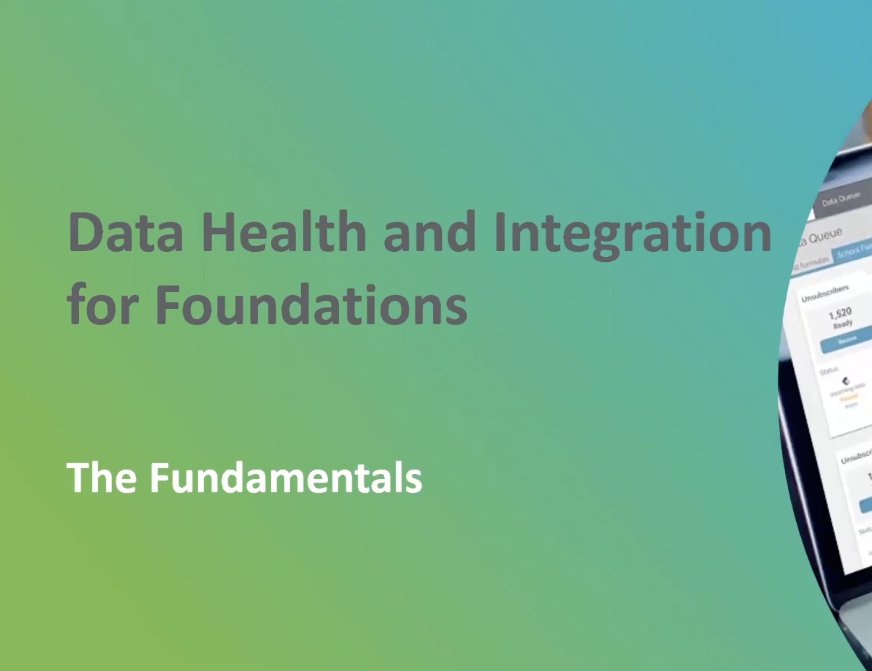 Fundamentals of Data Health and Integration for Foundations (Blackbaud ...